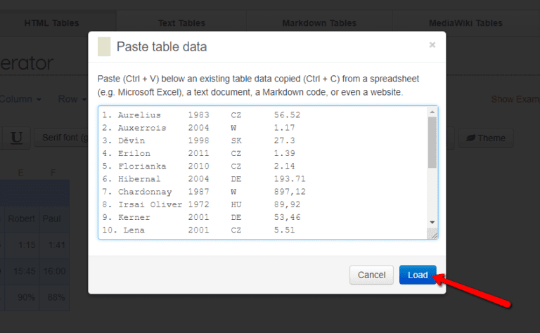 How to add a responsive table to a Webnode website? | William Promotions