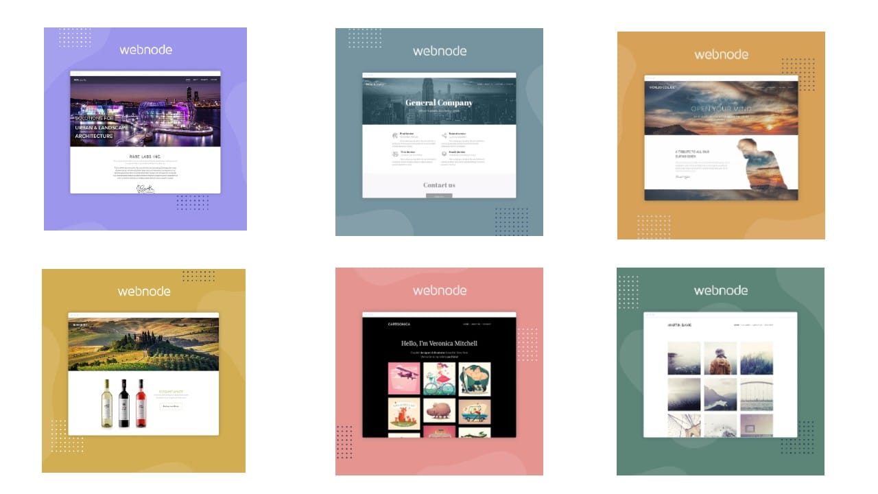 6 most popular Webnode templates in 2022 | William Promotions