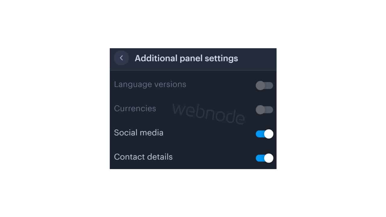 How to add a top bar to WEBNODE website (with contact information and ...